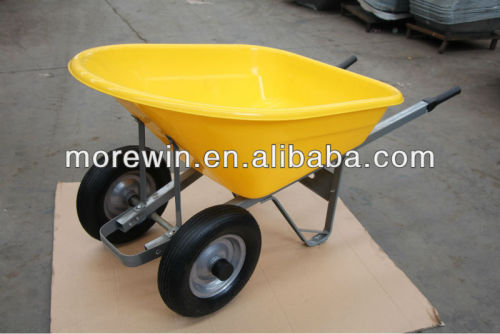 Two Wheel Plastic Tray Large Wheelbarrow, High Quality Two Wheel ...