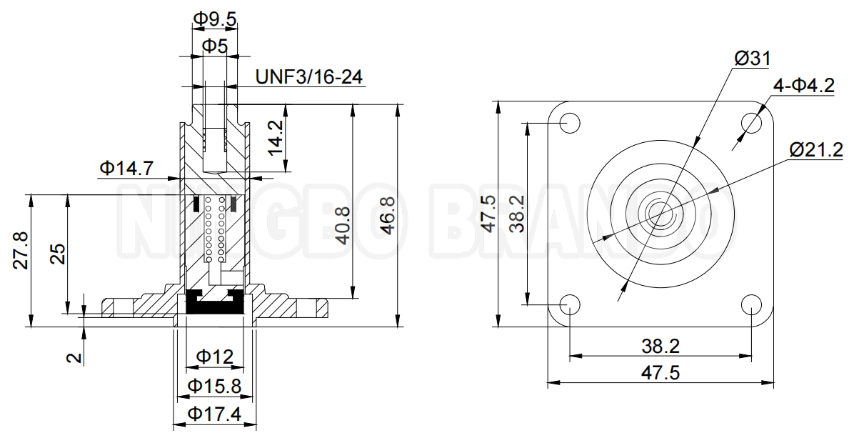 M735 M769 Goyen Type Solenoid Valve Armature Kit คุณภาพสูง M735 M769 ...