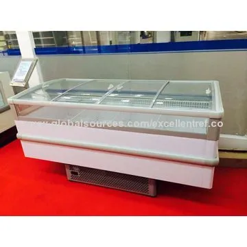 Ventilated Island Merchandisers For Supermarket Frozen Food, High ...