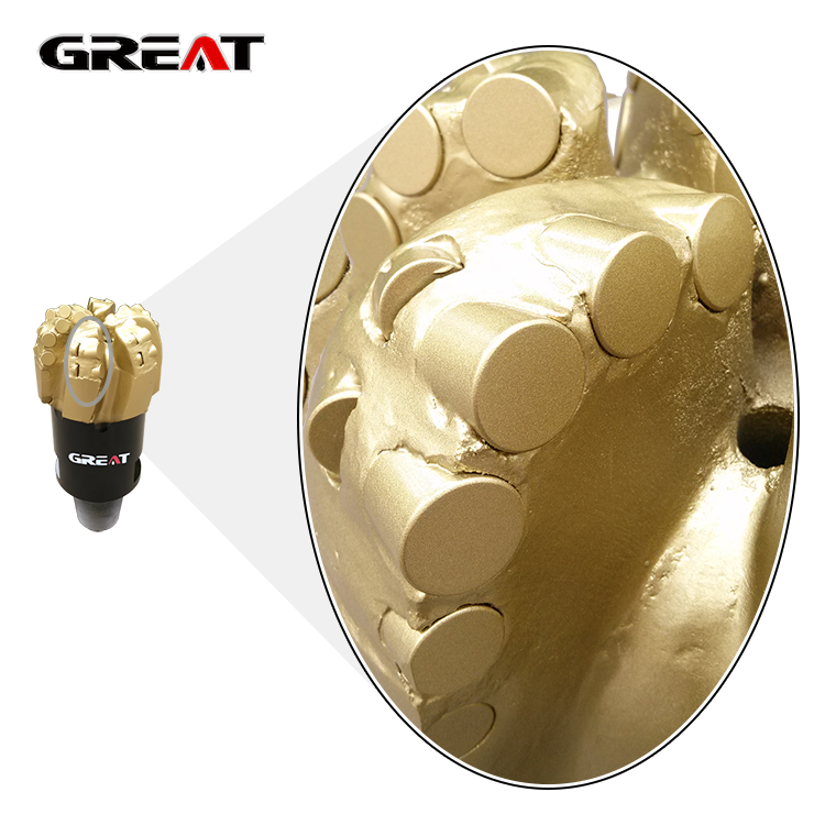 6 Blade Diamond Rock Drilling Machine Pdc Cutter, High Quality 6 Blade ...