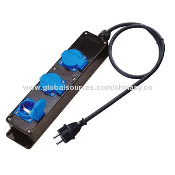 Extension Cord With 3-way Socket, Germany Style, Ip44, Schuko Version ...