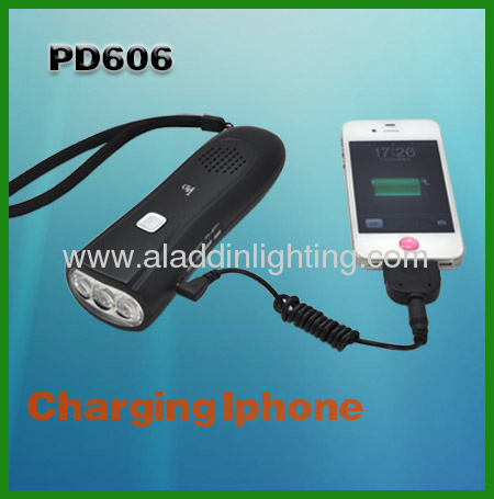 Emergency Dynamo Self Powered Led Flashlight With Radio , High Quality Emergency Dynamo Self ...