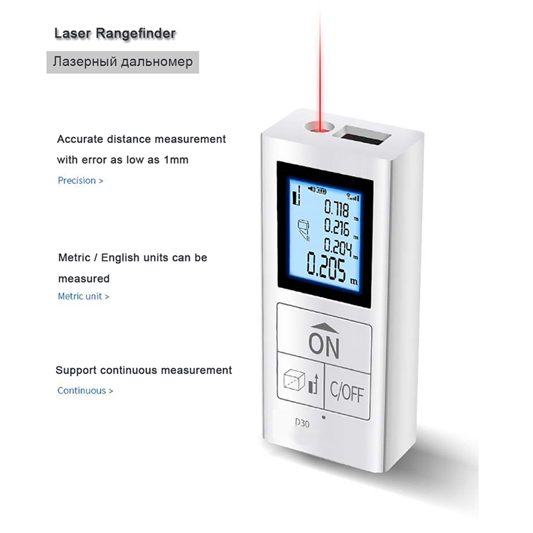 China Customized 30m Bluetooth Laser Meter Distometer Manufacturers ...
