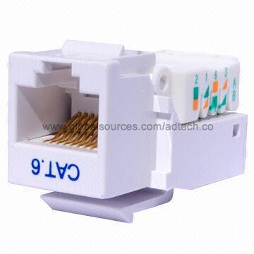 Utp Cat6 Modular Jack, Toolless, Suitable For Conventional Face Plates ...