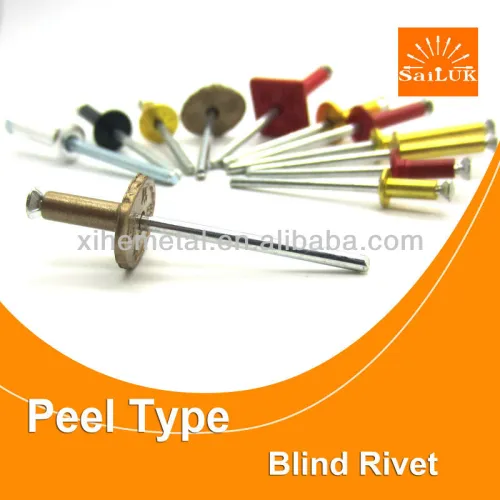 Peel Type Blind Rivets/ Different Color Peel Blind Rivets, High Quality ...