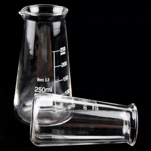 Borosilicate Glass 3.3 Conical Beaker With Spout 125ml, High Quality ...
