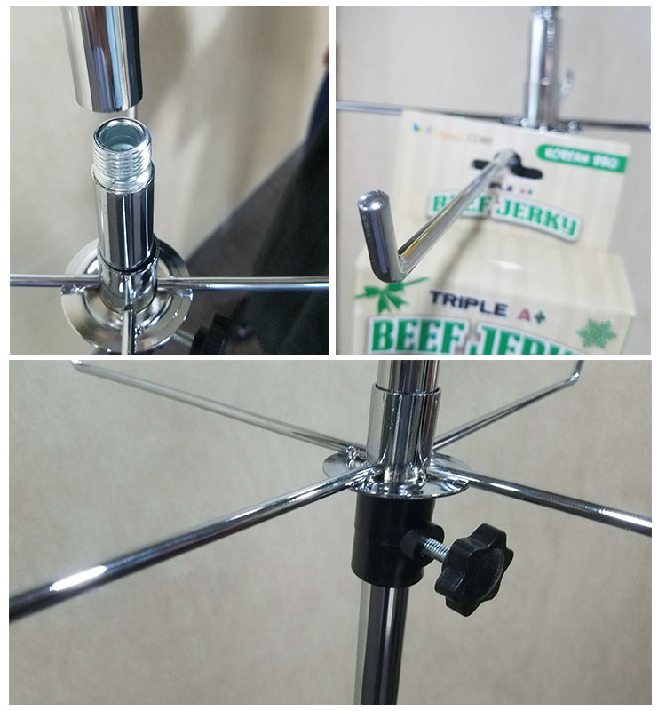 4-tier Metal Rolling Hat Display Rack, High Quality 4-tier Metal ...