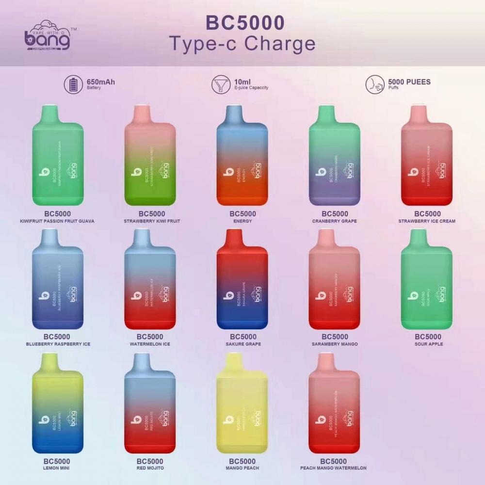 Bang Bc5000 5000 퍼프 일회용 Vape, Bossgoo.com의 고품질 Bang Bc5000 5000 퍼프 일회용 Vape