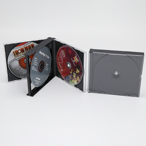 Standard Black Tray Cd Jewel Case Hold 2 Discs Plastic Dvd Packaging ...