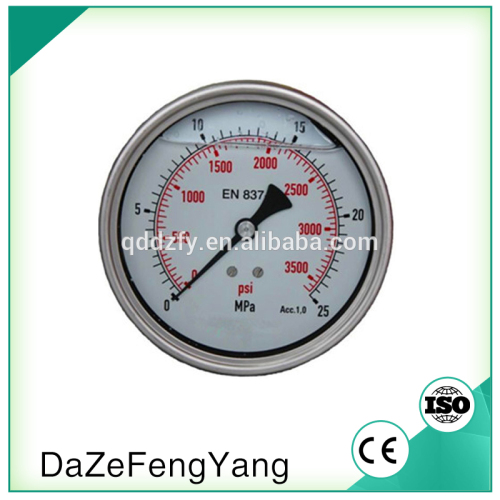 2.5" Back Mount Oil Filled Pressure Gauges, High Quality 2.5" Back ...
