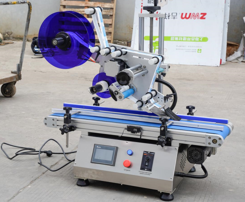 S0-50 Labels/min Bench Top Semi-automatic Labeling Machine For Round ...