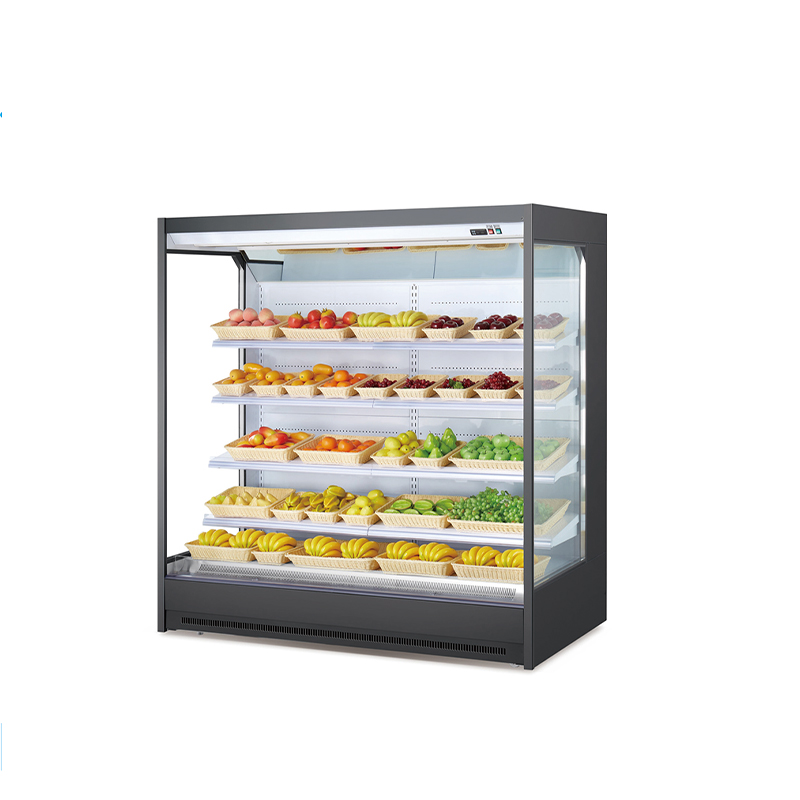 Open Chiller Display Cabinet Glass Door Plug-in Type For Supermarket ...