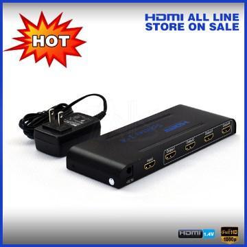 4 Way Hdmi Splitter 1.4, High Quality 4 Way Hdmi Splitter 1.4 on ...