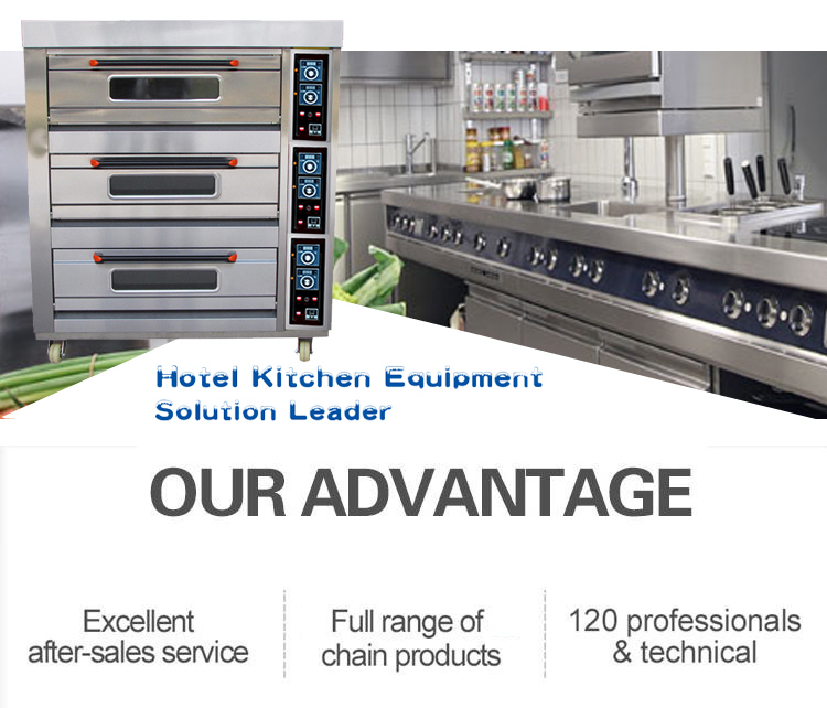 Electric Gas Deck Oven With Steam Injection For Bread And Meat Baking ...