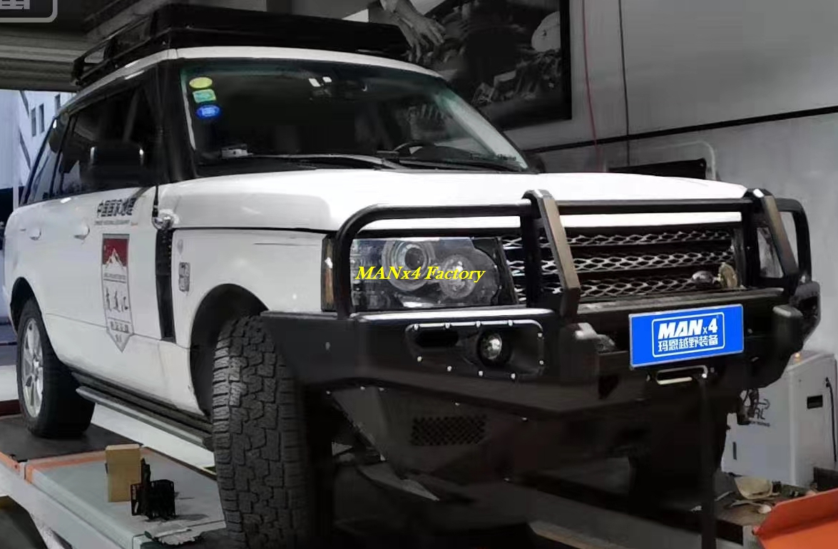 Manx4 Steel Front Bumper Bull Bar Nudge Bar For Range Rover 02-12 L322 ...