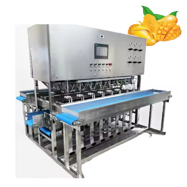 8 Head Automatic Mango Skin Peeler Machine, High Quality 8 Head ...