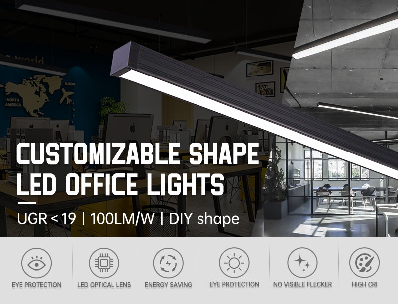 Modern Black Led Linear Pendant Light For Indoor Dining Rooms And ...