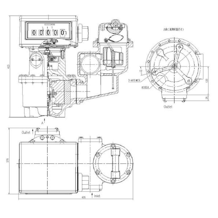Best Fueling 10 Bar Positive Displacement Smith Meter For Diesel And ...