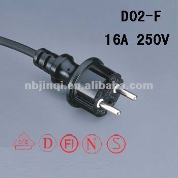 Vde Approved Standard Grounding Male Electrical Plug, High Quality Vde ...