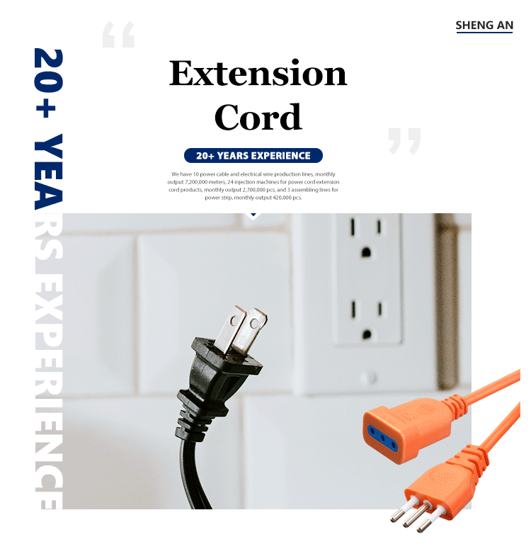 Factory Direct Custom Length Outdoor Extension & Power Cords, High ...