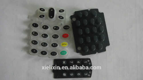 Silicone Keypad With Conductive Carbon Pills Silk Screen Printing Spray ...