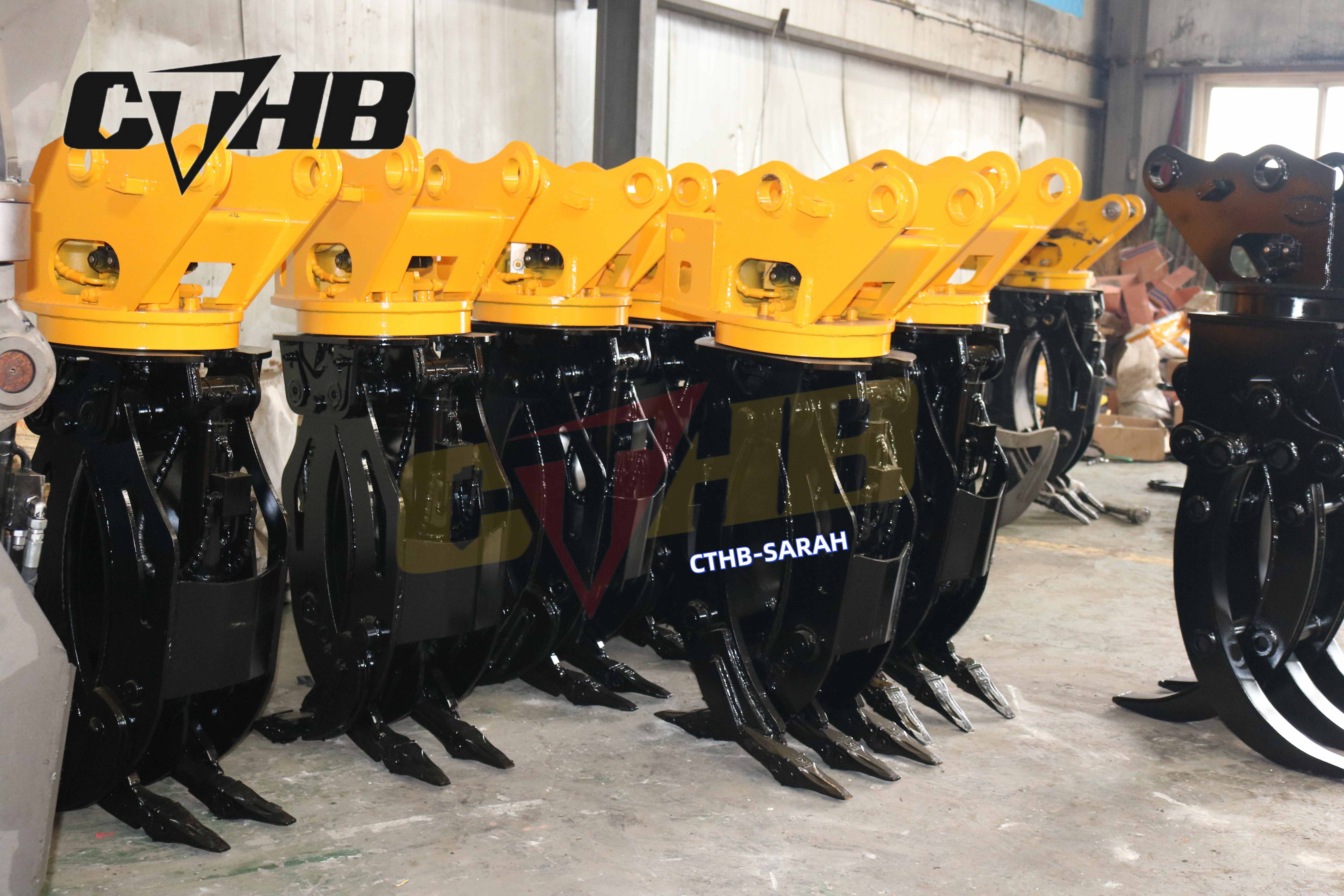 Pc220 Hydraulic Grapple Cthb Double Cylinder Wood Grabber, High Quality ...