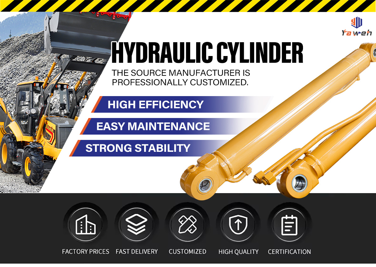 12v Hydraulic Lifting Cylinder For Yanmar Excavator Dumpster, High ...