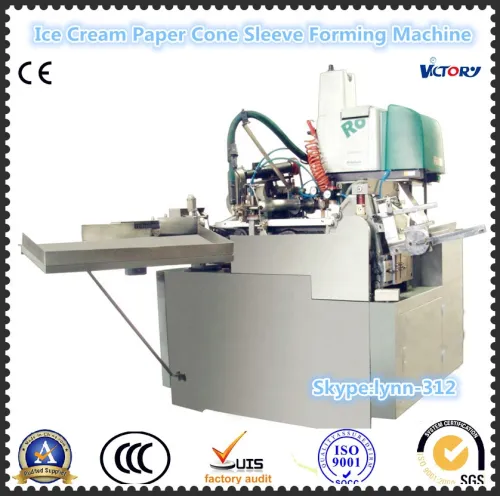 Ice Cream Paper Cone Sleeve Forming Machine, High Quality Ice Cream ...