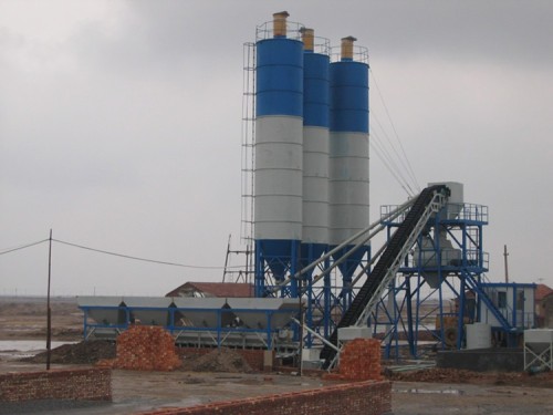 Construction Equipment Cement Concrete Producing Machine Hls60, High ...