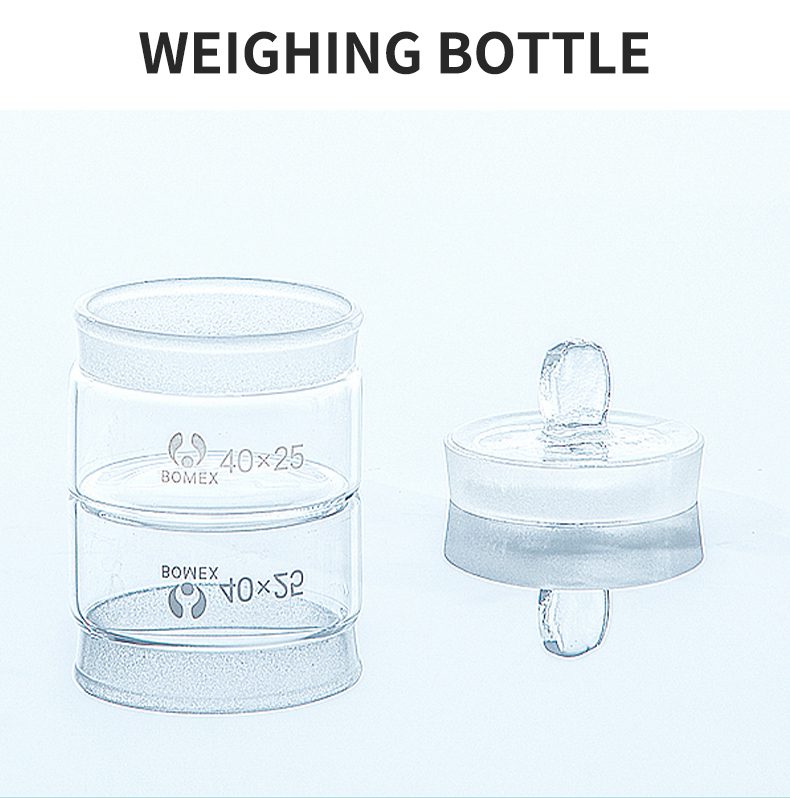 Borosilicate Glass Weighing Bottle With Taper Stopper, High Quality ...