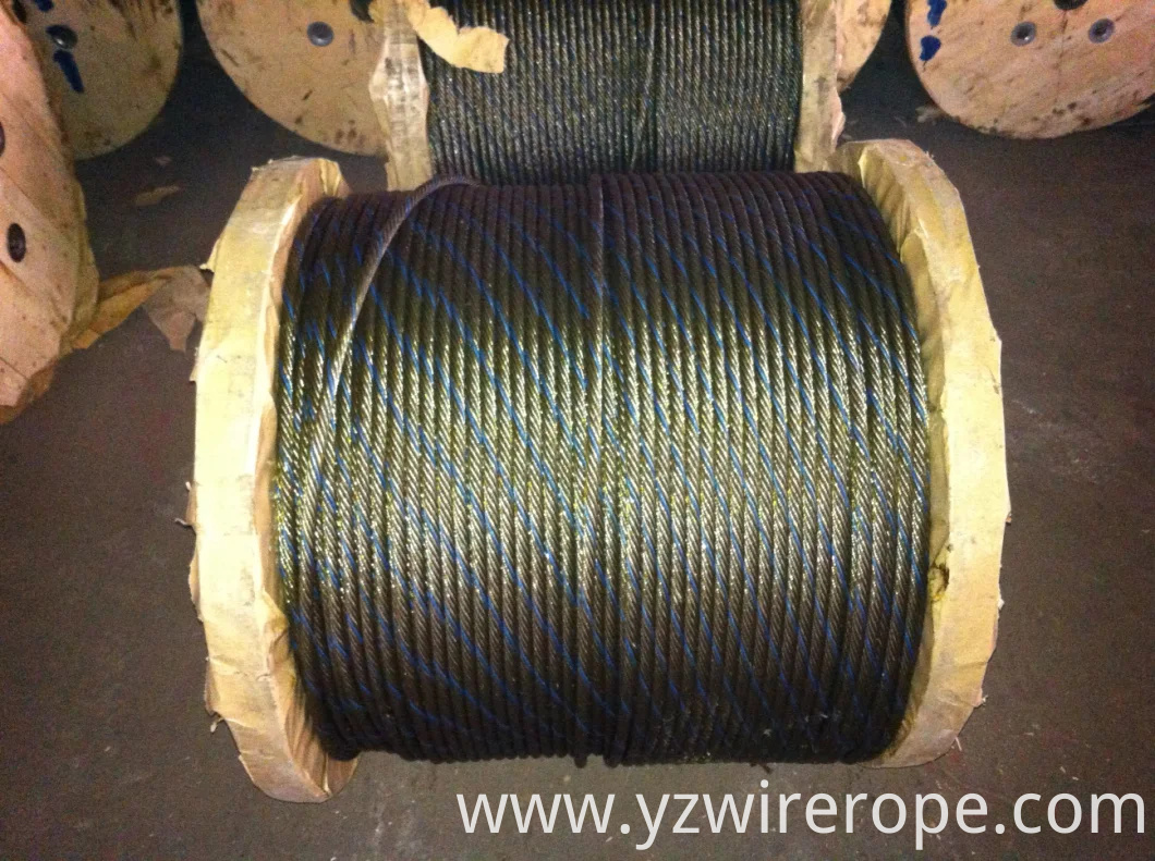 Galvanized and Ungalvanized Steel Wire Rope 6X25fi FC/Iwrc ...