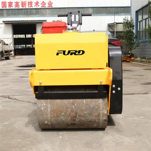 Small Vibratory Road Roller Compactor With Double Steel Drum, High ...