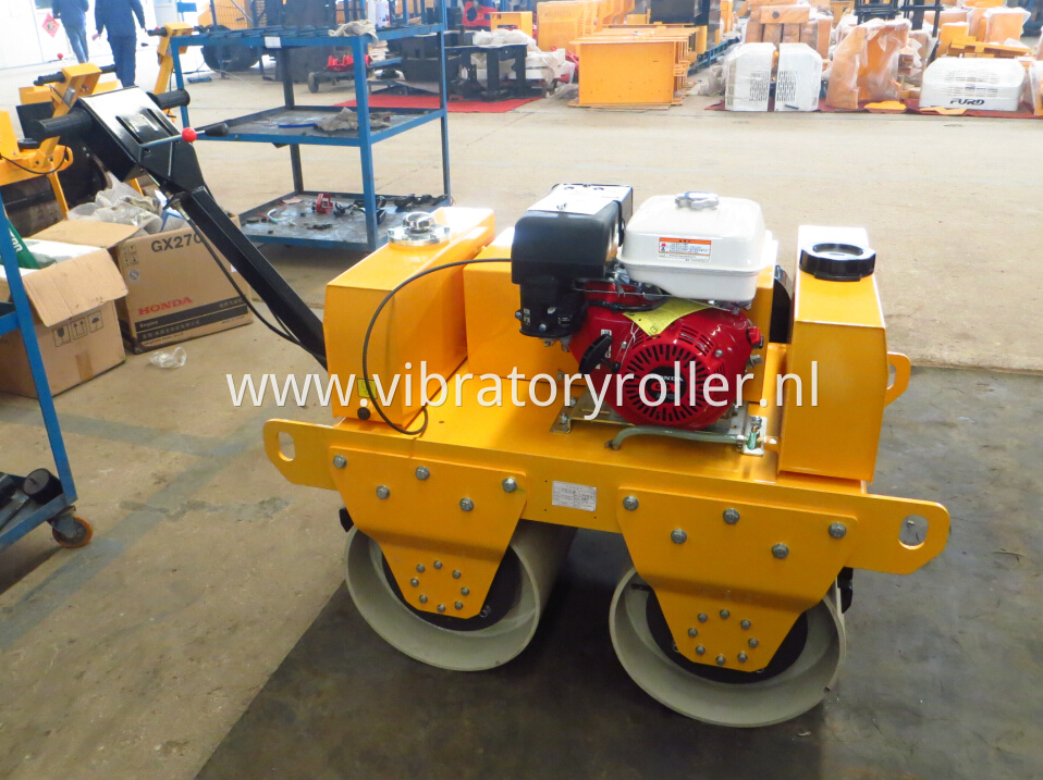 550Kg Double Drum Hand Asphalt Roller Compactor