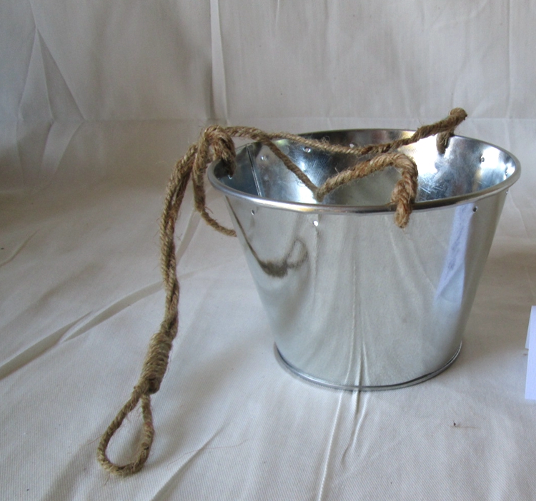 Mini Round Balcony Metal Iron Flower Pot, High Quality Mini Round ...