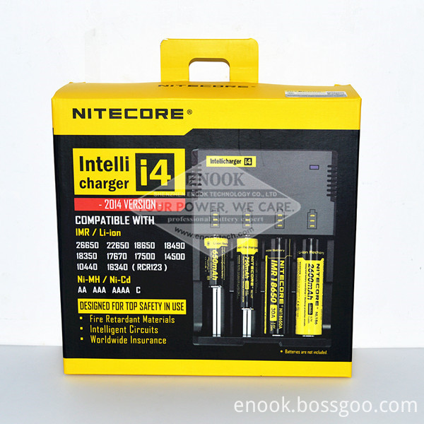 Nitecore I4 리튬 이온 배터리 충전기, Bossgoo.com의 고품질 Nitecore I4 리튬 이온 배터리 충전기