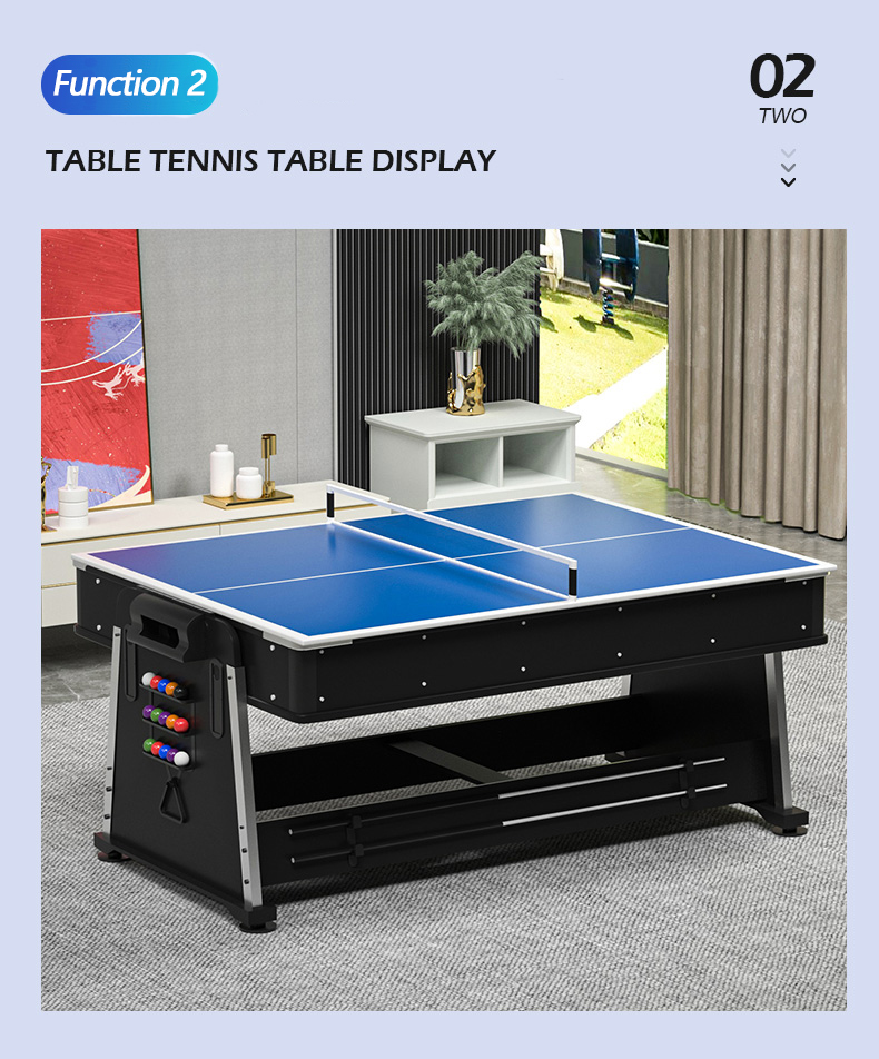 Multi-function Game Table: Billiard, Air Hockey, And Table Tennis In ...