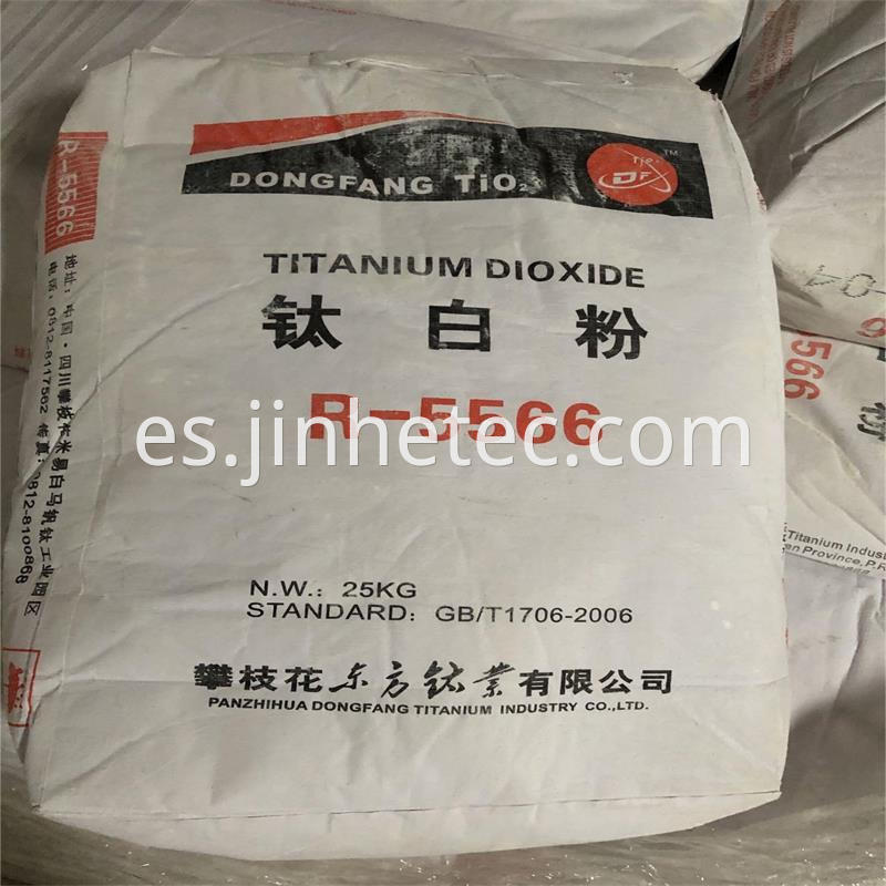 China Dongfang Brand TiO2 Titanium Dioxide R5566 para pintura Fabricantes