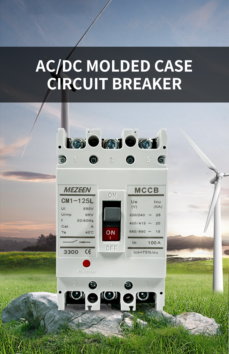 Cm1 Mccb Electric Power Molded Case Circuit Breaker - 100a To 400a, 3 ...