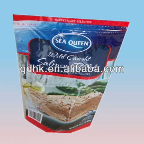 Huakang Seafood Packaging Plastic Zipper Bag With Bottom Gusset&easy ...
