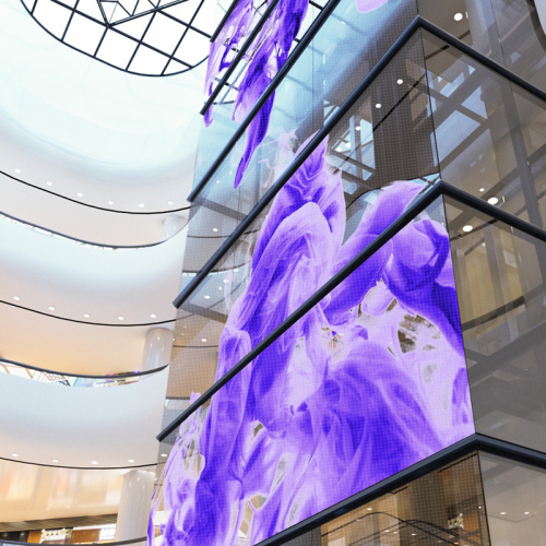 Led Transparent Film Screen Advertising Window P6, High Quality Led ...