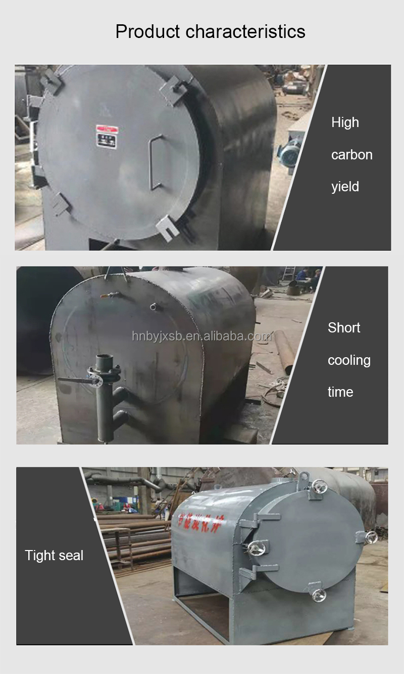 Agricultural Waste Carbonization Furnace & Gas Flow Carbonization ...