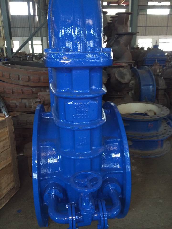 40 Inch Resilient Seated Gate Valve With Gearbox Operation - Din F4 ...
