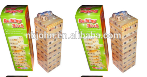 Classic Game Wooden Jenga Custom, High Quality Classic Game Wooden ...