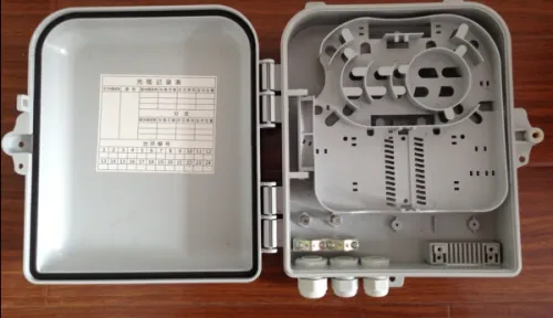 Outdoor/indoor 12 Core Ftth Fiber Optic Plastic Distribution Box ...