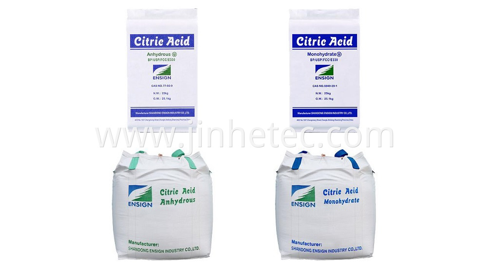 White Powder Monohydrate Citric Acid Anhydrous For Acidulant China ...