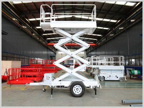 Trailed Portable Mobile Hydraulic Scissor Lift Platform, High Quality ...