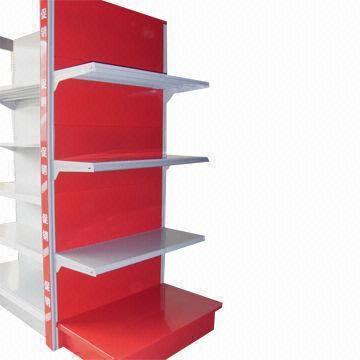 Supermarket Wall Shelf With Powder Coating Surface Treatment, Available ...