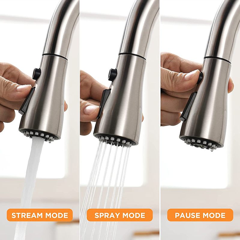 Discount Single Handle Kitchen Sink Faucet With Sprayer, High Quality ...