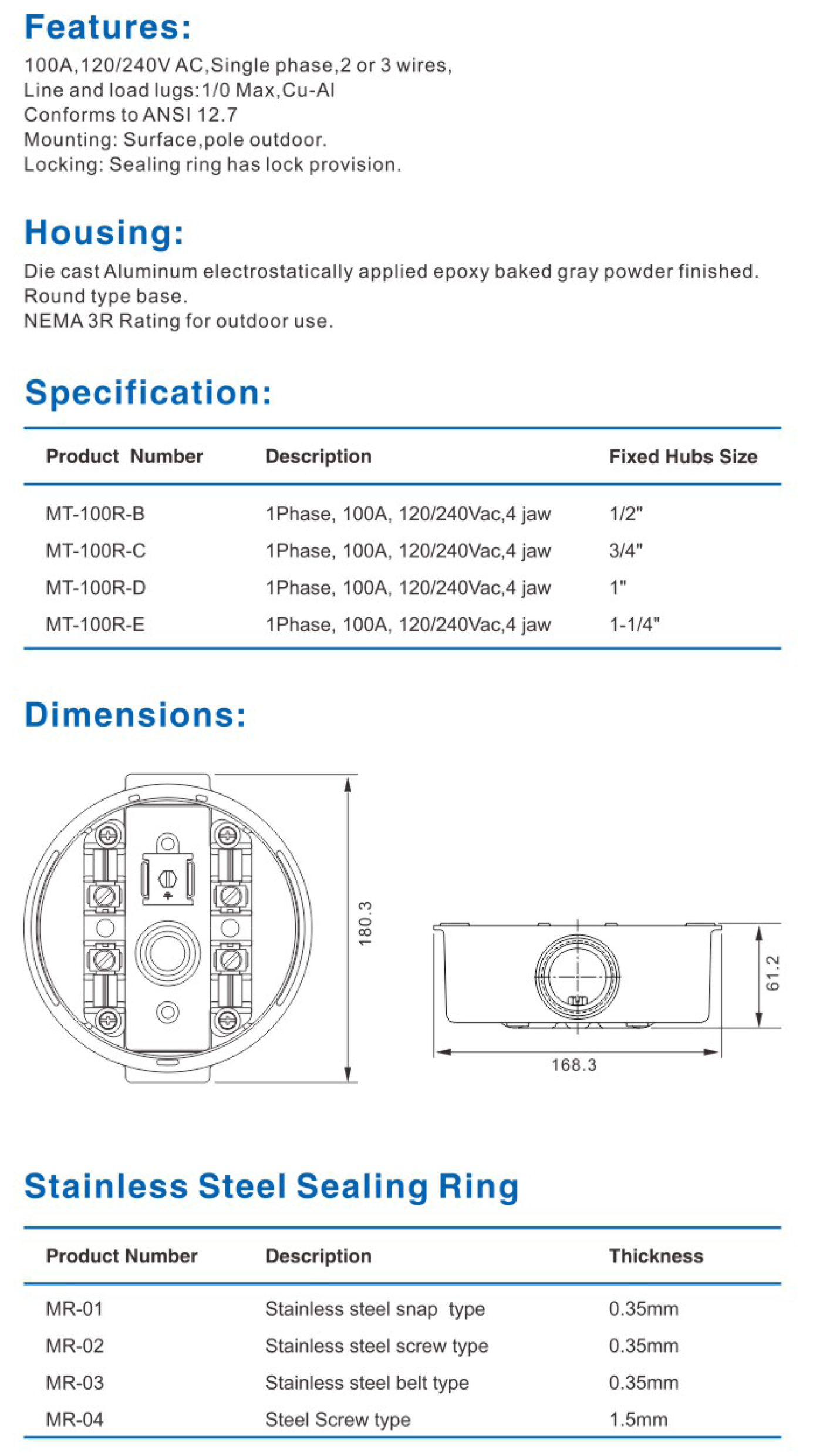 100a Round Meter Base, High Quality 100a Round Meter Base on Bossgoo.com