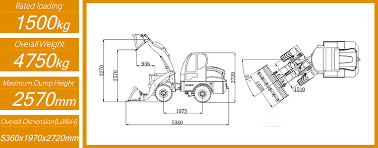 Alt All Terrain Electric Mini Loader - 1.5 Ton Cheap Aolite Emission ...